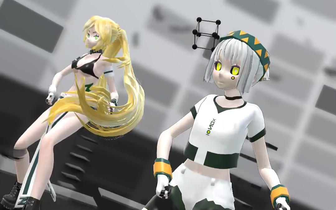 【凹凸世界MMD】帕洛斯和佩利激情性转(bushi)【模型测试】