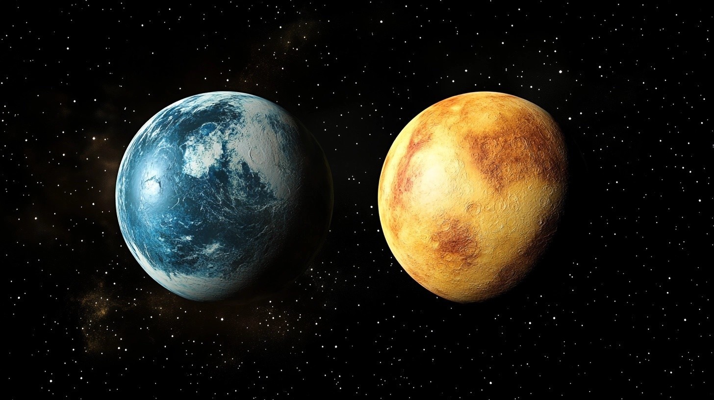 两个星球转动,然后相撞,爆炸的效果