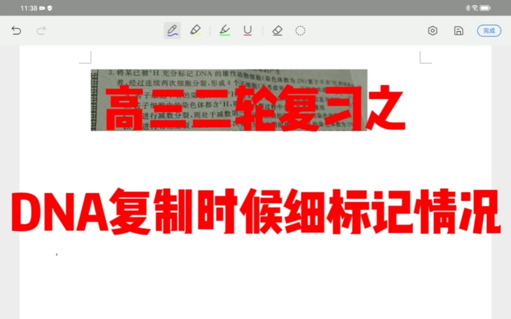 ...年高三二轮复习之DNA的复制标记情况,如何确认标记情况导致细胞带...
