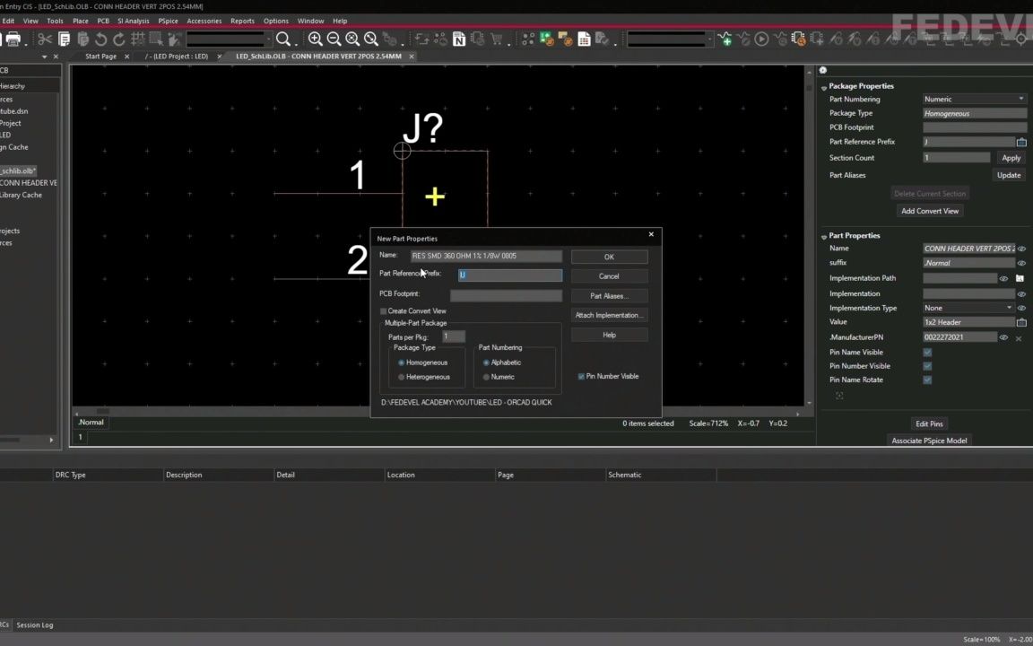 01-OrCAD and Cadence Allegro示意图-004创建360R电阻器示意图符号