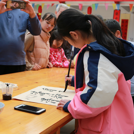 诗涵学书法 