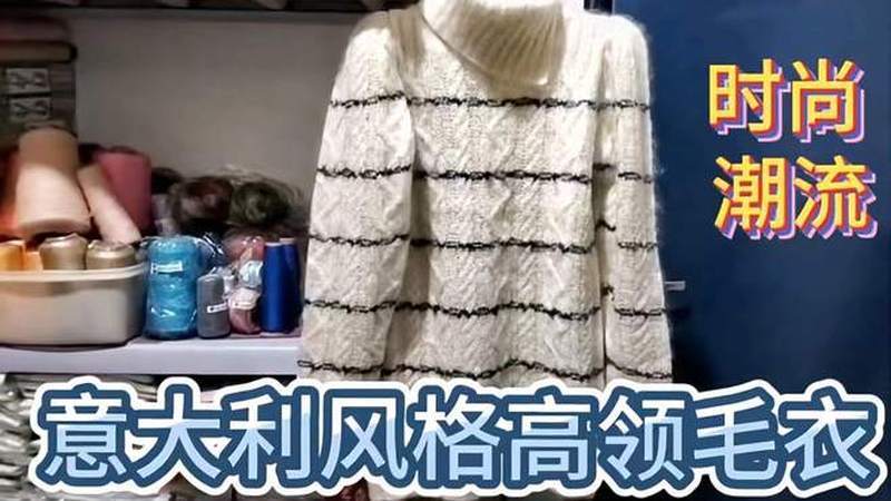 分享漂亮的意大利风格秦时明月高领毛衣,时尚潮流素雅大气上档次