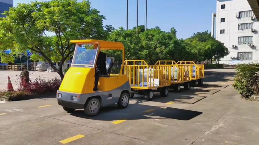 #电动牵引车#电动拖车#电动拖头#电瓶牵引车#5吨电动牵引车演示