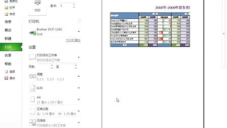Excel2010视频教程:10、便捷的打印工作表选项