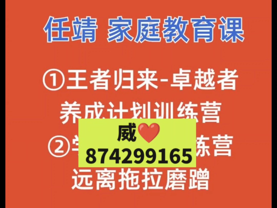 任靖家庭教育王者归来卓越者养成计划训练营学习动力训练营
