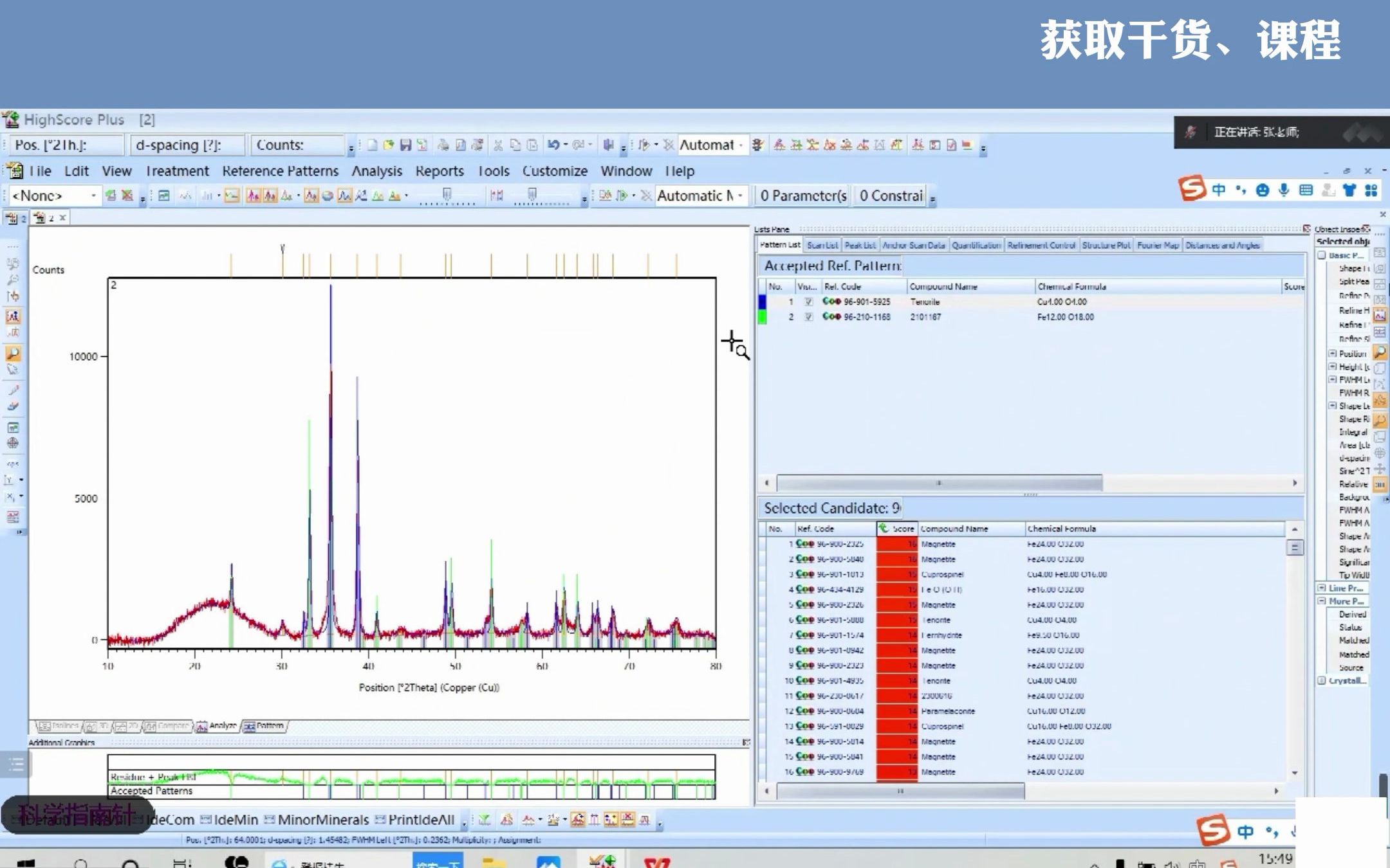 XRD干货分享——定性分析完成后,相对强度怎么看?
