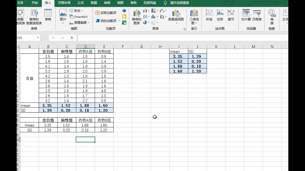 误差线绘制(Excel、spss、grap、origin)