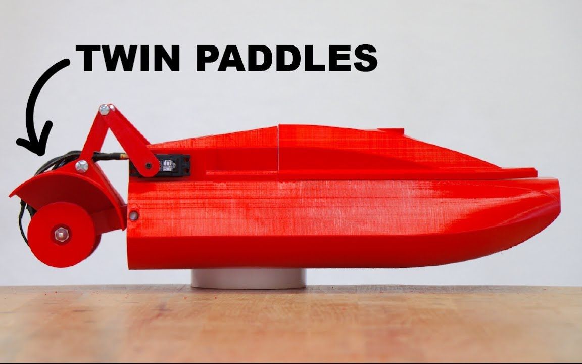 3D打印明轮船模型,不知能否跑起来