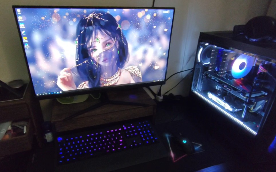 英特尔9600kf+华硕z390-p+七彩虹2060+K7b 2k144 ips面板装机+桌面...