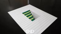 3D立体画手绘教程 楼梯变形幻觉