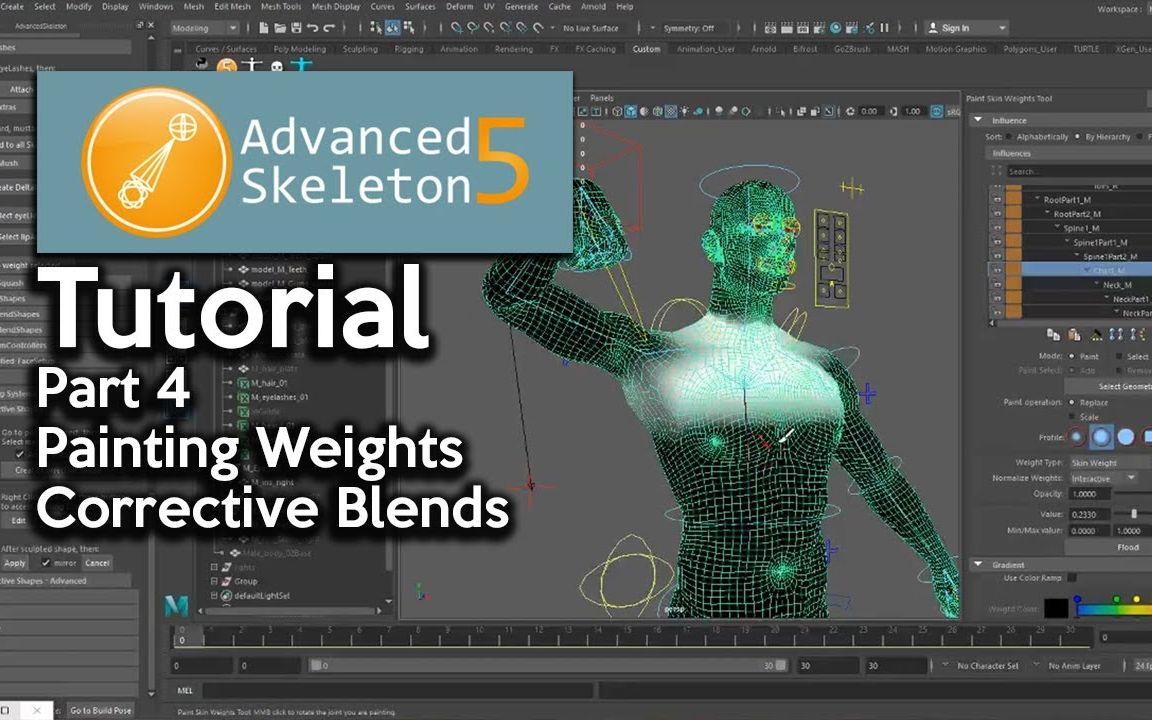(干货+系统)使用ADV(Advanced Skeleton)高效绑定角色骨骼_01