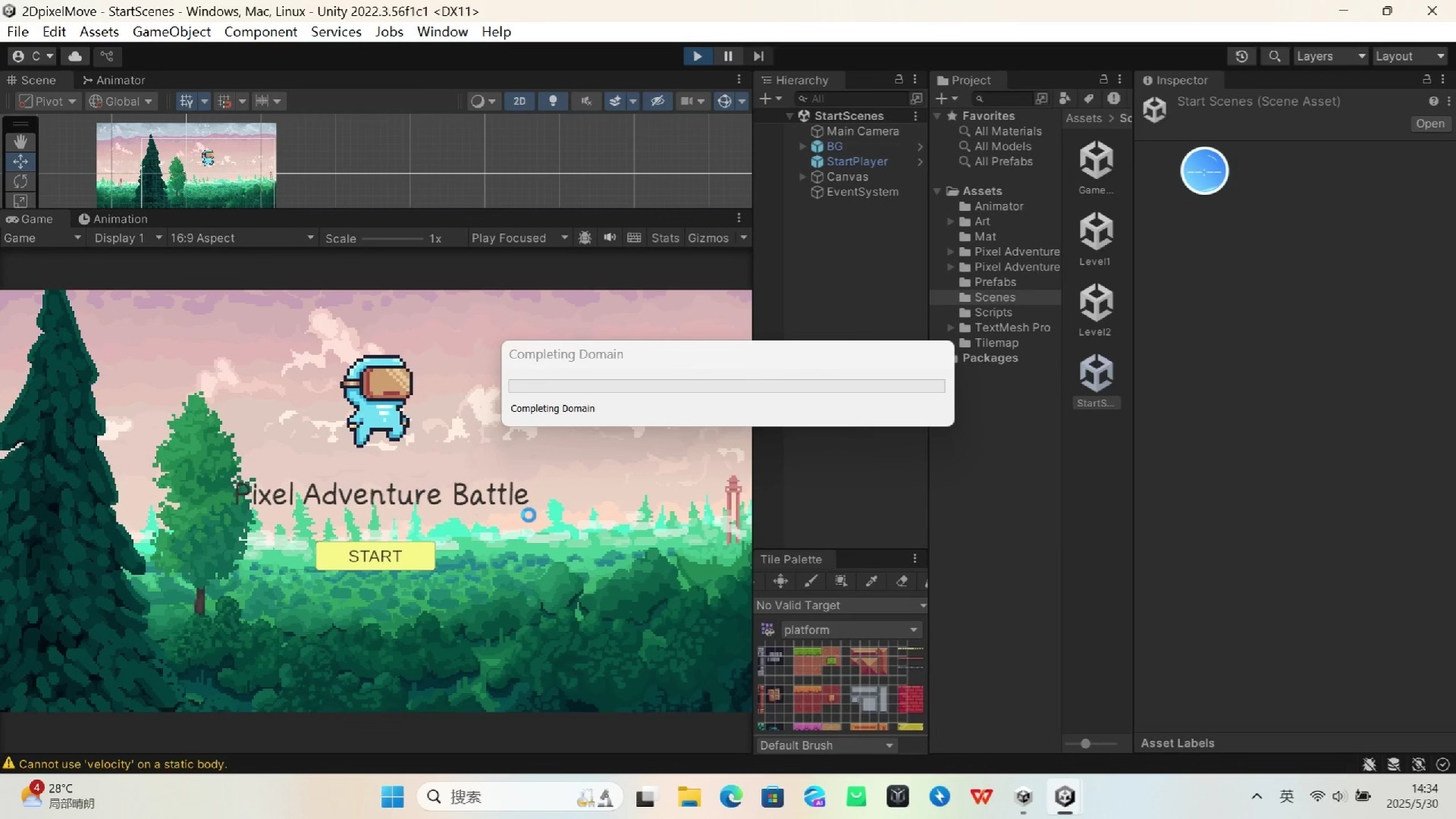 自学Unity制作2D像素风小游戏