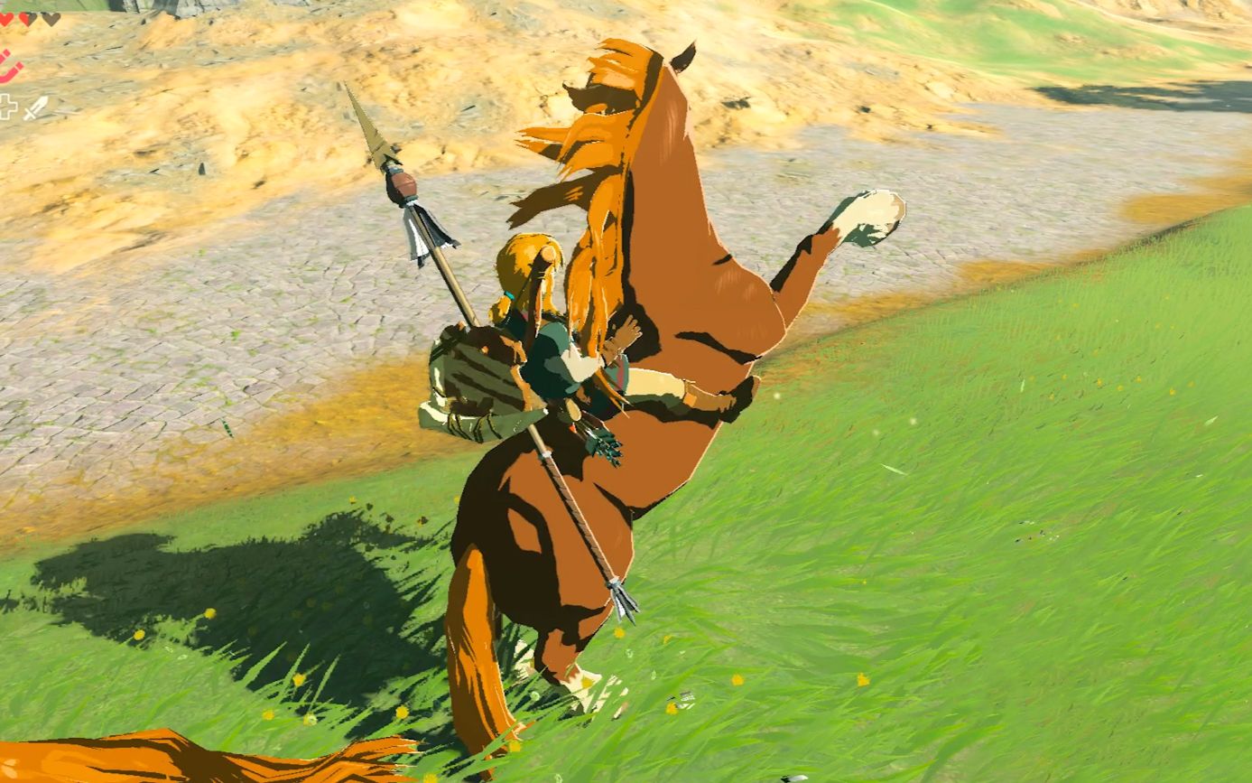 【入江闪闪】塞尔达传说:荒野之息08-滑翔伞天高任我飞,轻松抓住一匹...