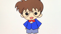 板绘:Q版柯南的简笔画法,慢速教程学起来更容易,值得一看