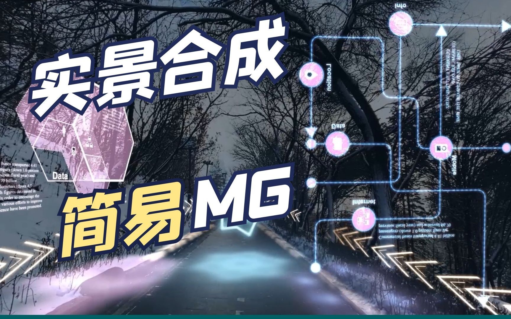 影视后期AE教程,特效合成简易光影MG效果