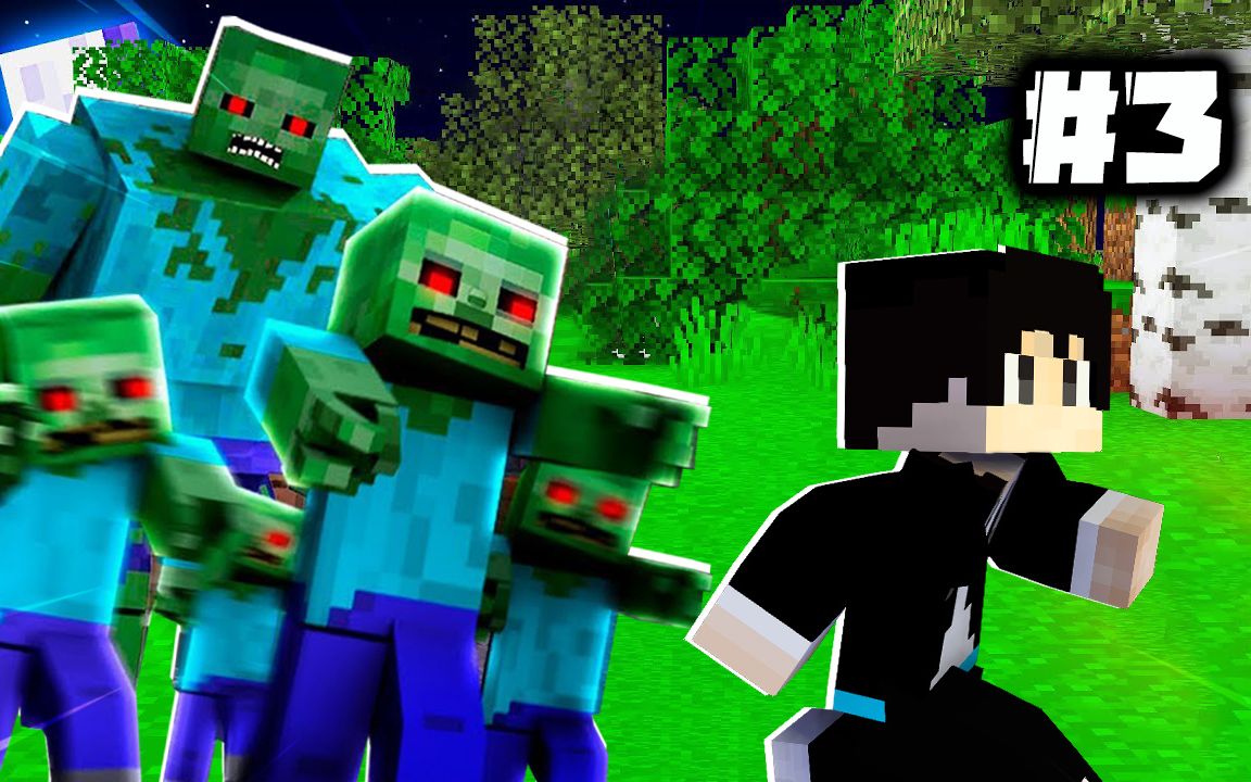 【木鱼】我的世界:第五天木鱼外出探险,遭遇变异僵尸这个就意味着。P3