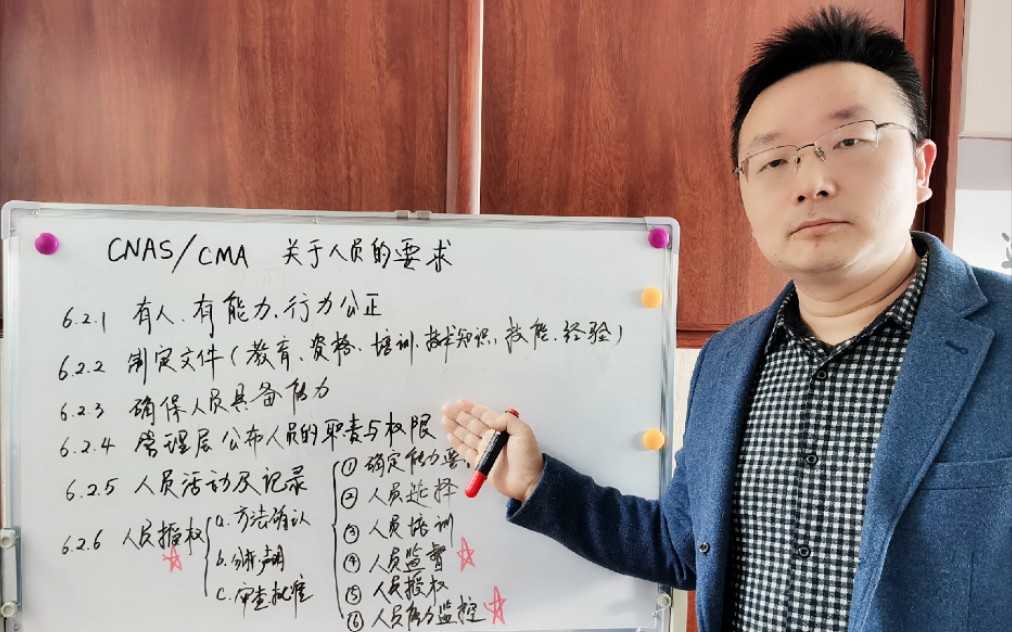 实验室认可对人员的要求