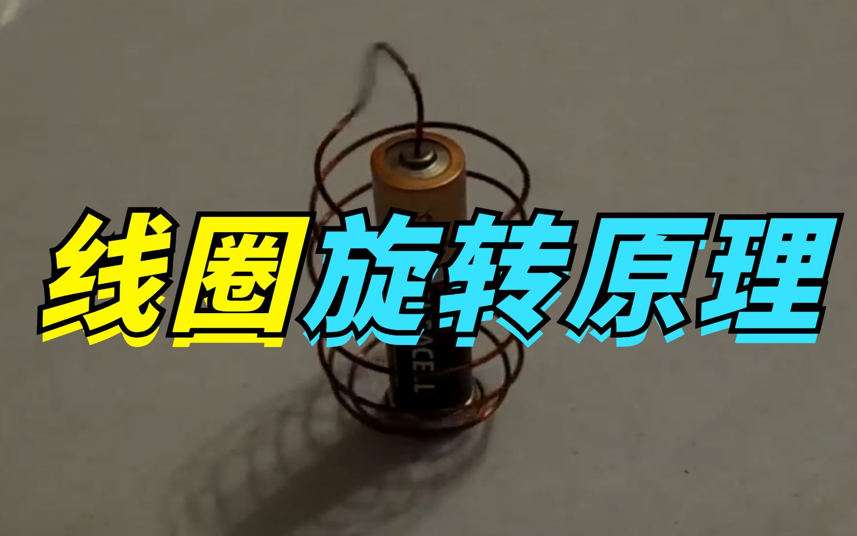 无需外力即可自行旋转的线圈,这是什么原理