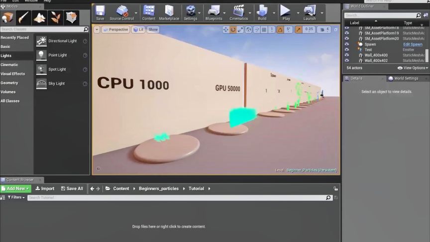 【 UE4 】ue4简单的粒子属性 参数演示 #入门级 particle 教程