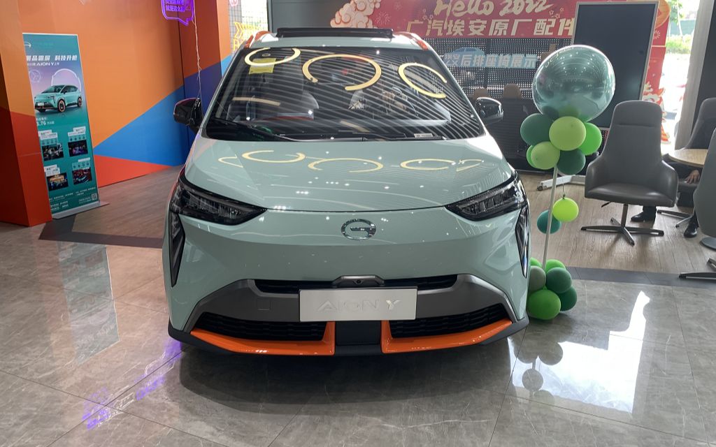 广汽埃安AION Y探店,原价销售无优惠,车辆空间大,满足家用和跑网约车