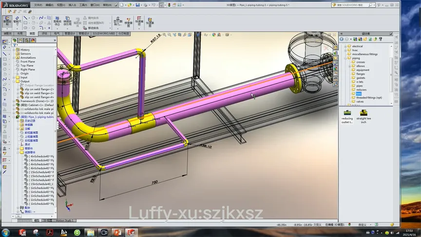solidworks精讲Routing模块:系统自带实例讲解