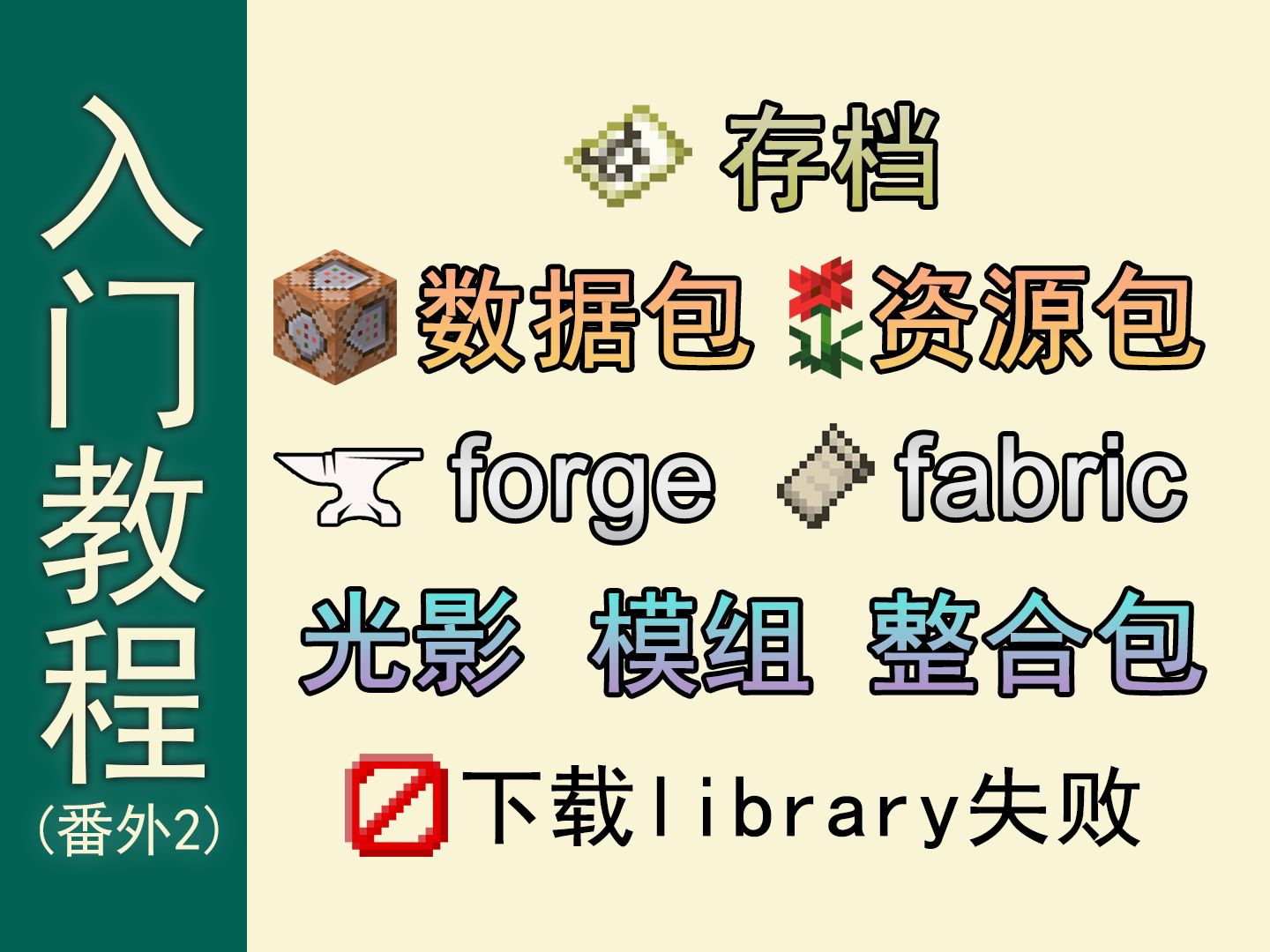 [mc]存档/数据包/资源包/模组加载器/模组/整合包的下载与安装《番外篇...