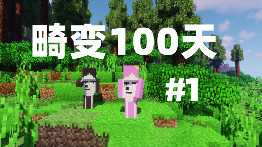 畸变100天联机生存01 生存第一天 表妹他们找到了营地