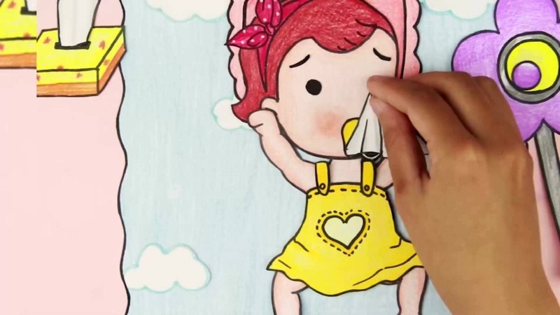 定格动画:照顾小宝宝,找到了小美小时候的照片