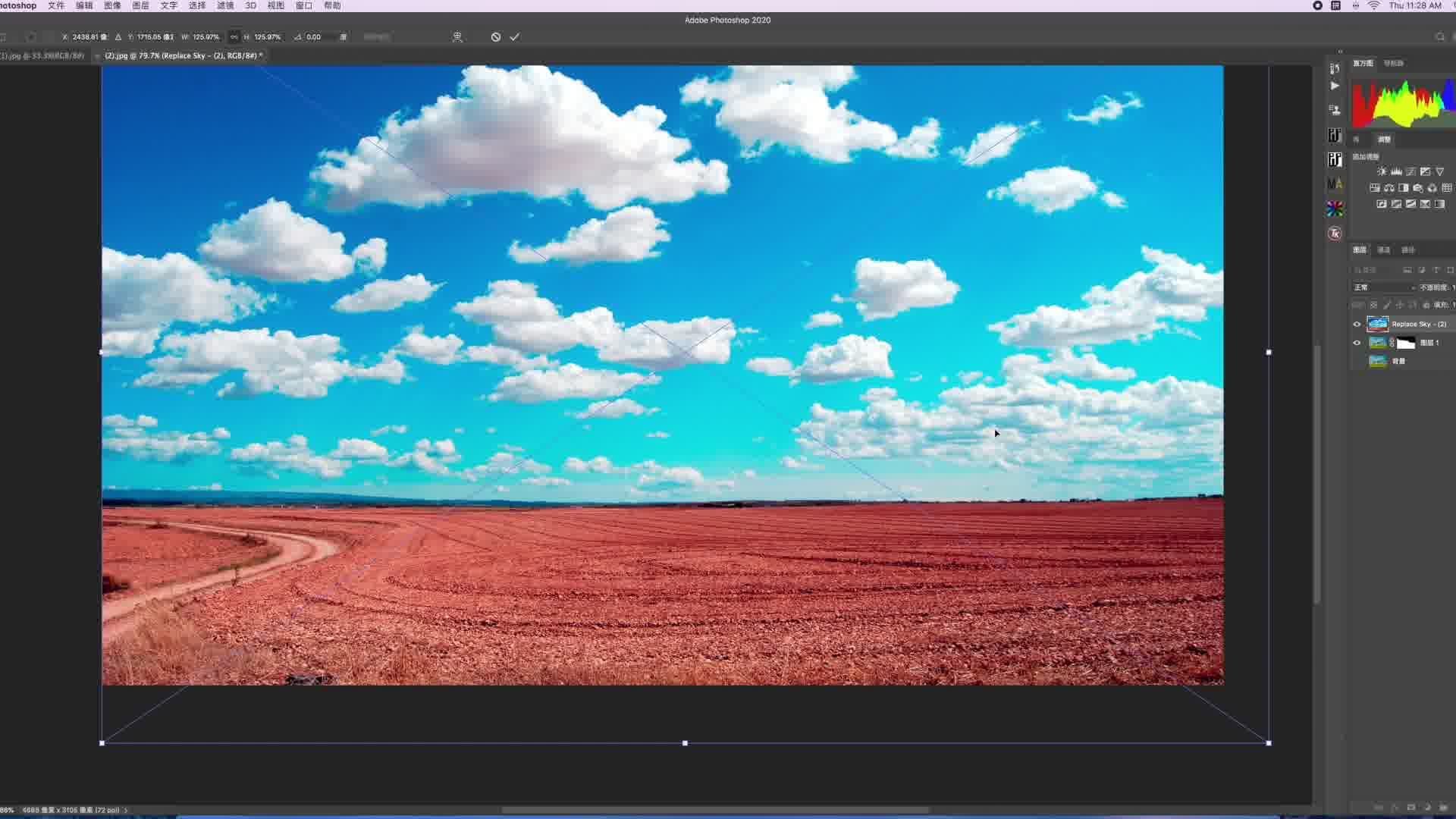 【Ps案例教程】在photoshop里如何给照片替换天空的背景