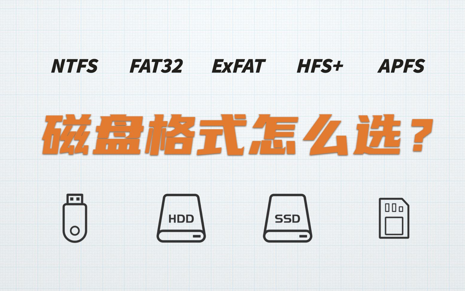 【黄杨】移动硬盘格式该怎么选?