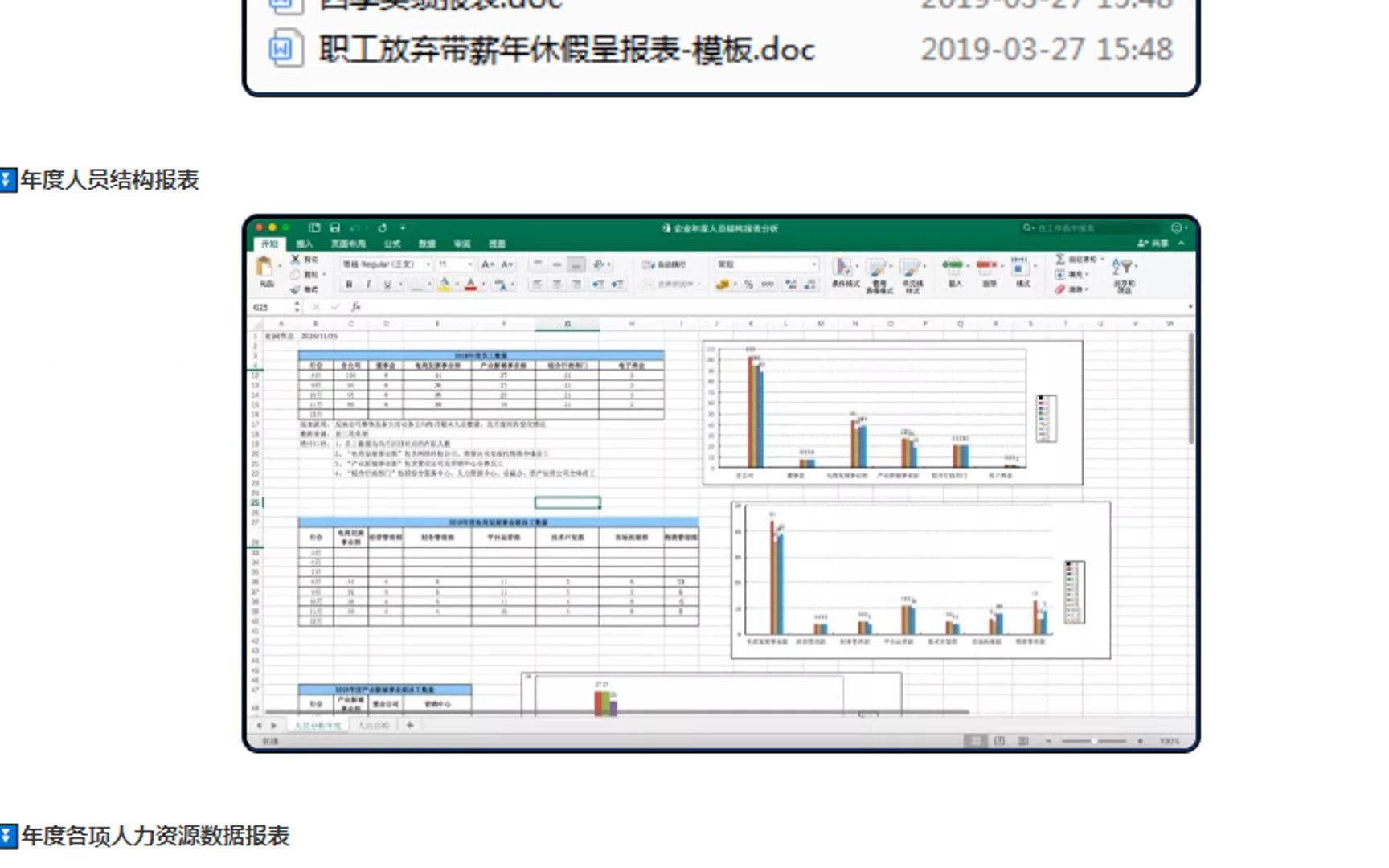 HR必备报表及数据分析表格合集,月报+年报+数据分析模板