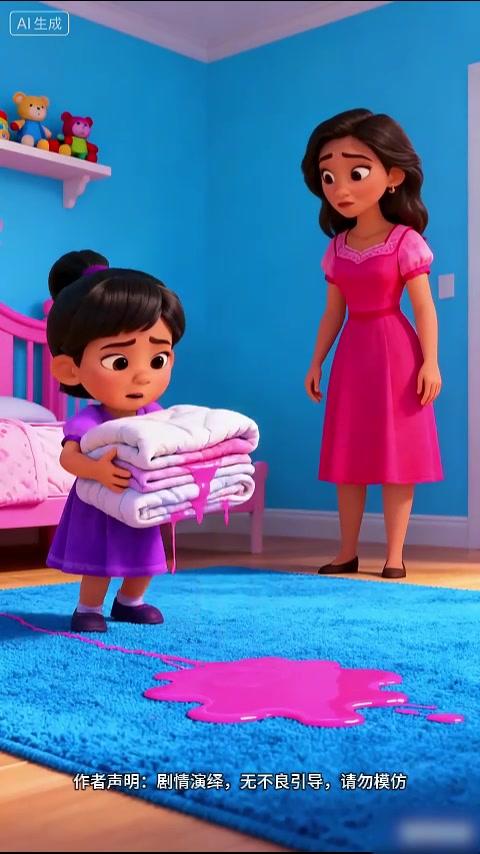 妹妹被误会尿床了 #二次元 #儿童动画 #益智动画