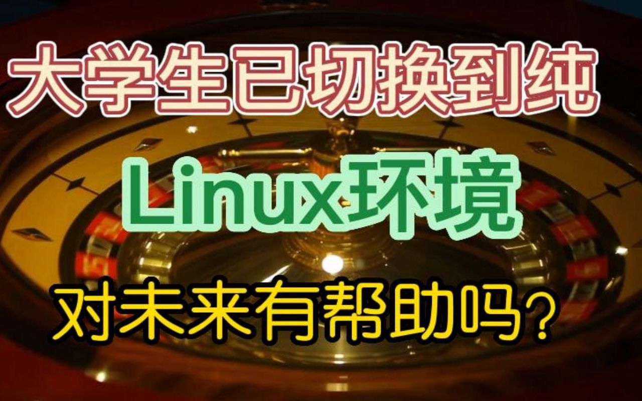 大学生已切换到纯Linux环境,对未来有帮助吗?