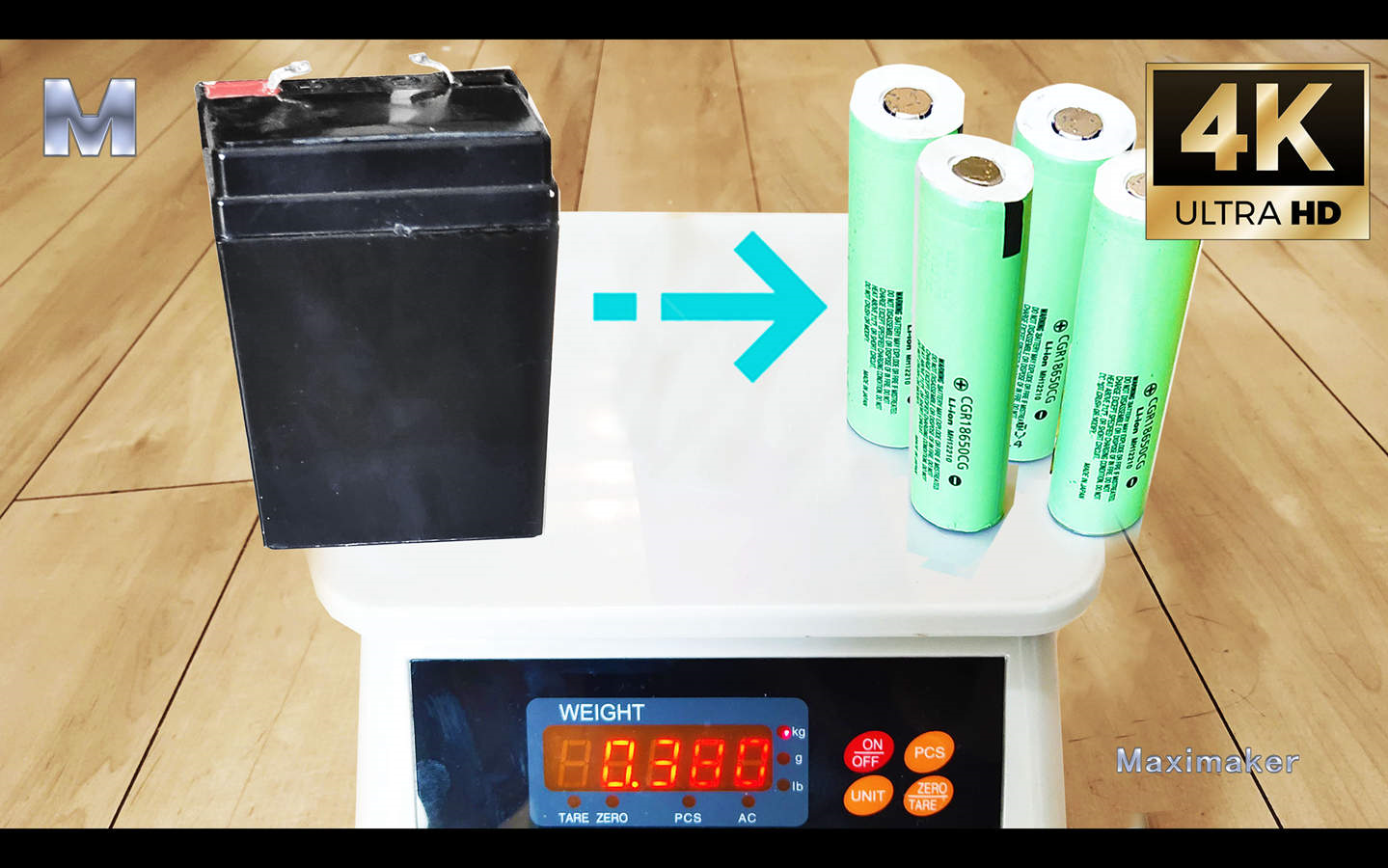维修翻新一台电子秤,将它改造成18650电池供电