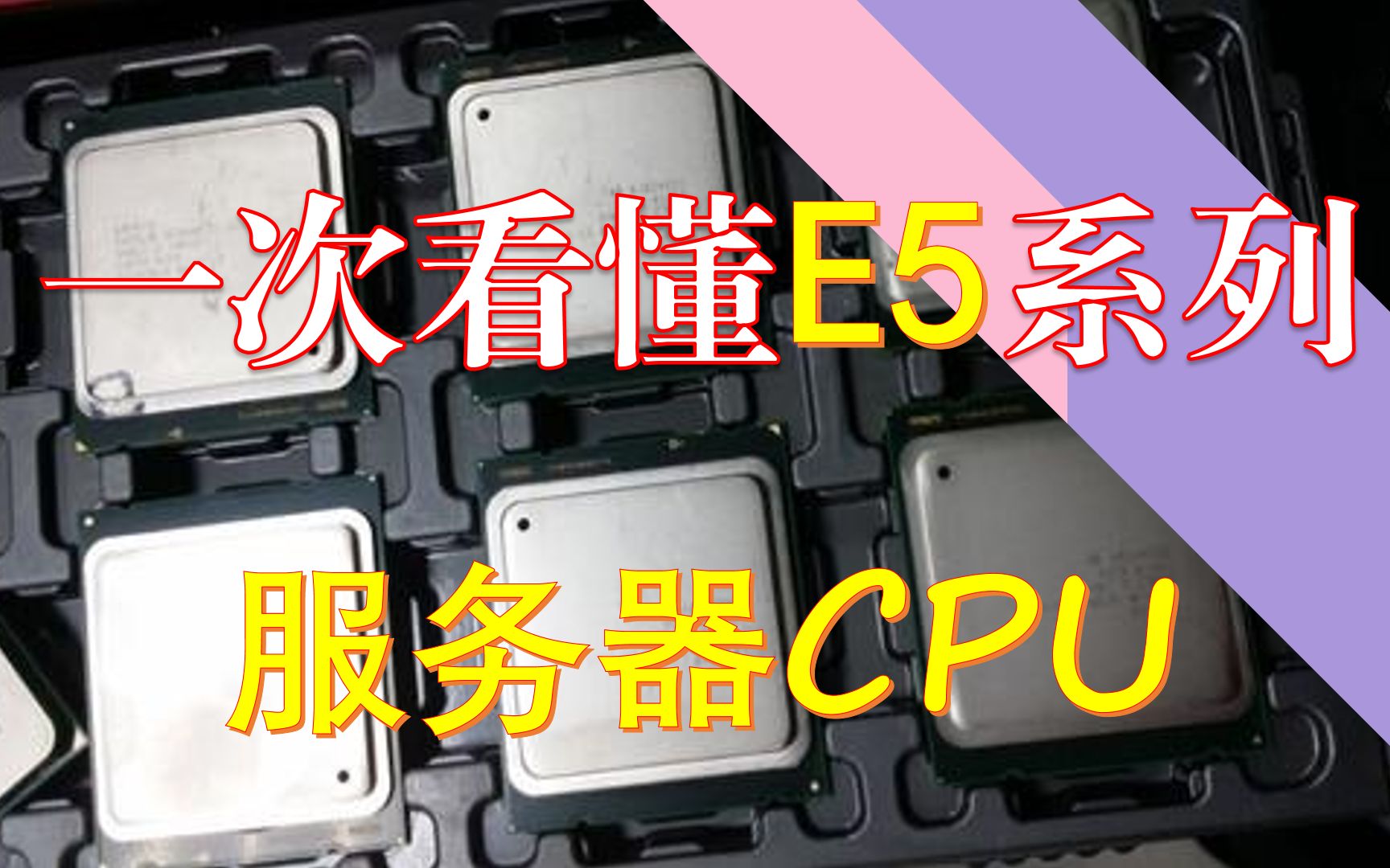 【CPU】垃圾佬必备!志强E5洋垃圾CPU怎么选?看完就懂了。【最穷...