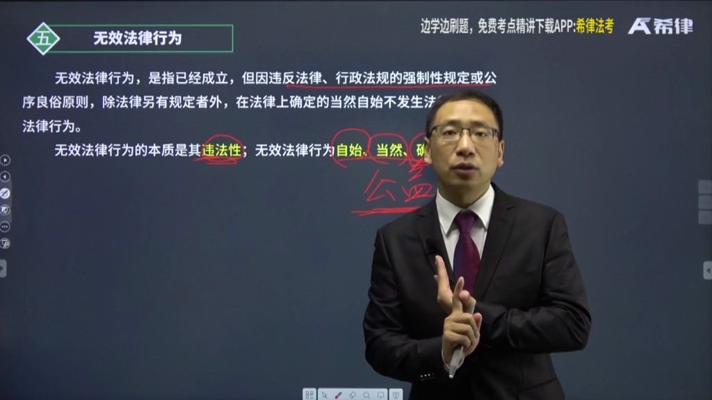 民法+民诉核心考点《无效法律行为》