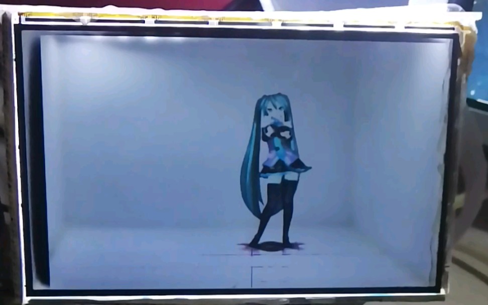 diy全息投影盒子3d人物模型
