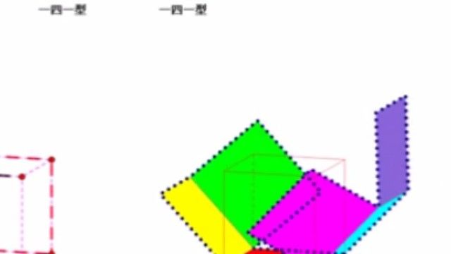 动画观看正方体展开过程