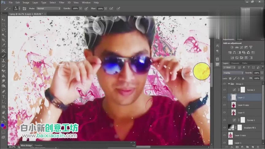 怎么用photoshop做一个属于自己的炫酷海报