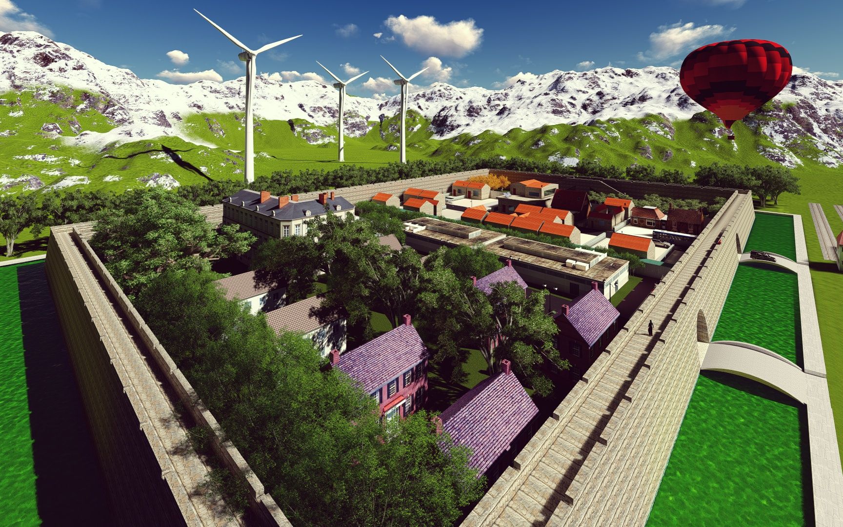 课设部分场地模型视频