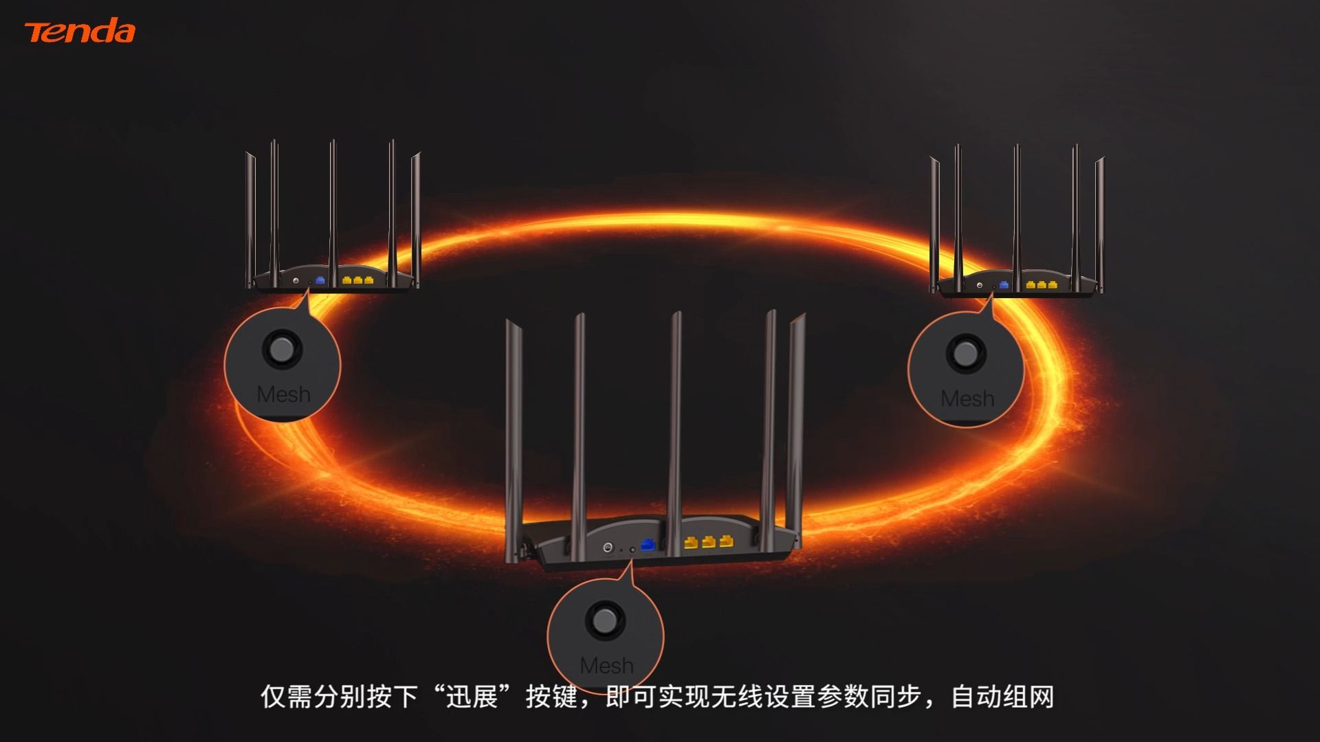 Wi-Fi信号覆盖不够大?腾达迅展Mesh组网来帮你!一键信号扩展超轻松!