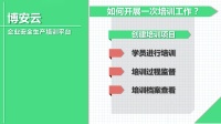 1.如何开展一次培训工作?