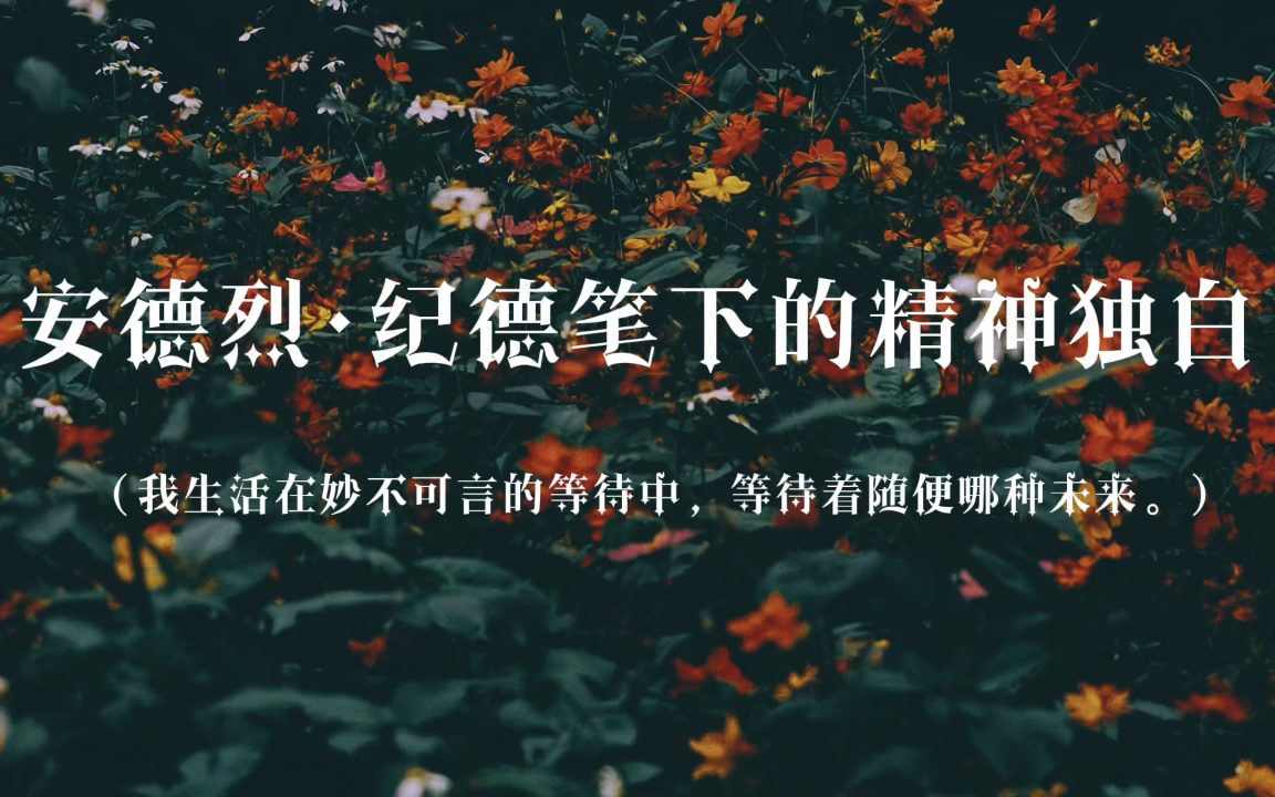 我生活在妙不可言的等待中,等待随便哪种未来|安德烈·纪德笔下的...