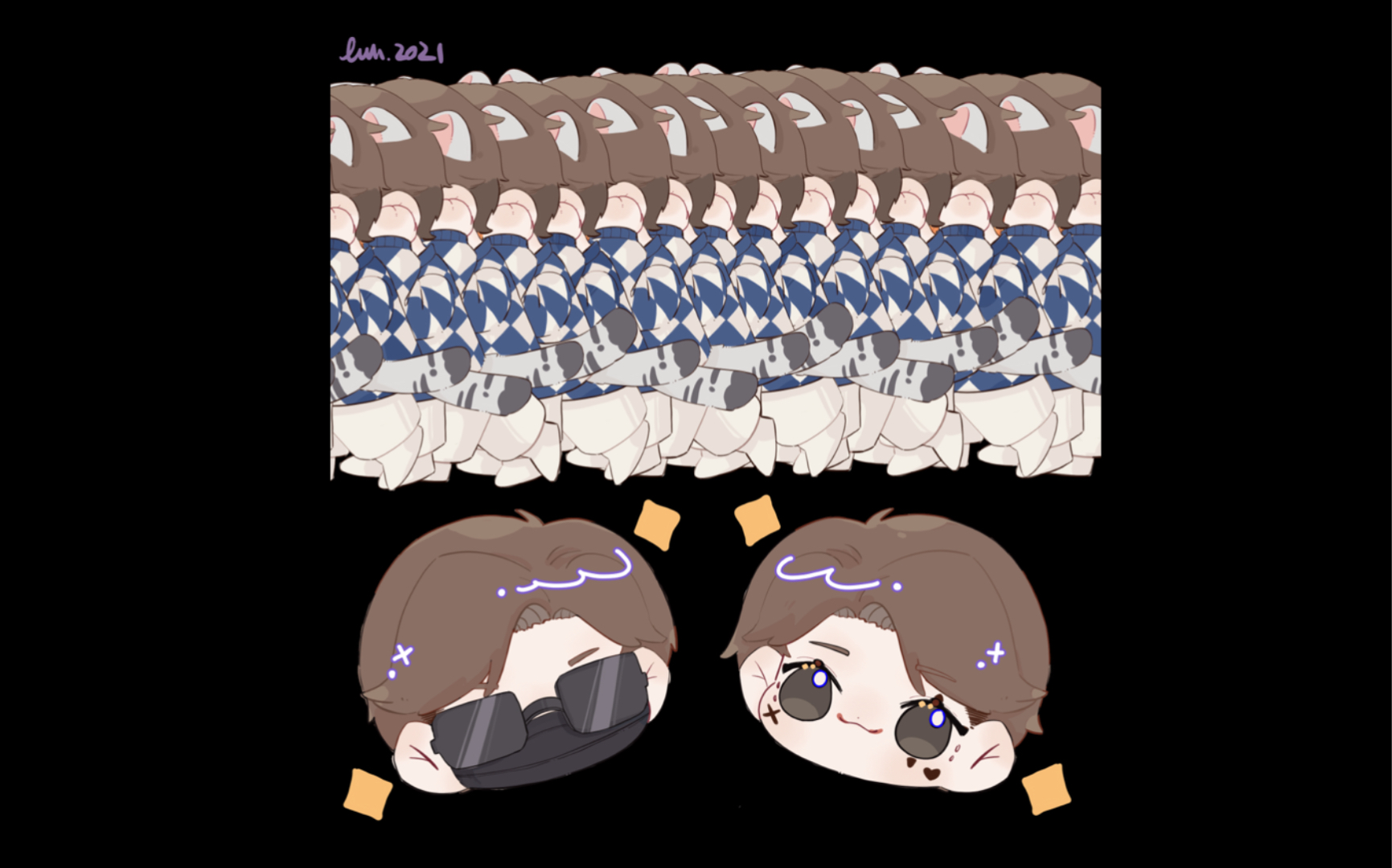 【用pro画gif】用procreate画几个rikimaru的gif小表情过程