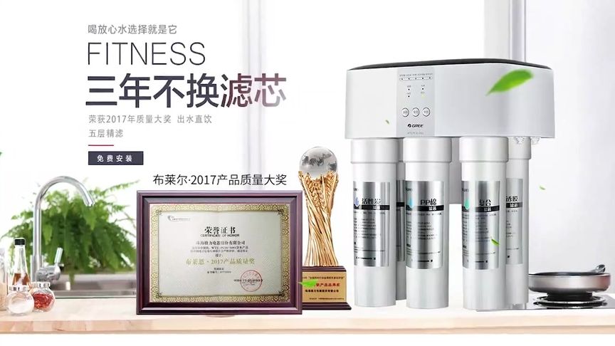 格力净水机3年免换芯 净水器家用直饮自来水过滤器WTE-PC16-5081