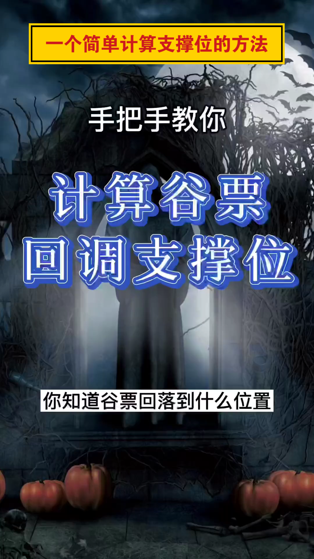 一个简单计算支撑位的方法!