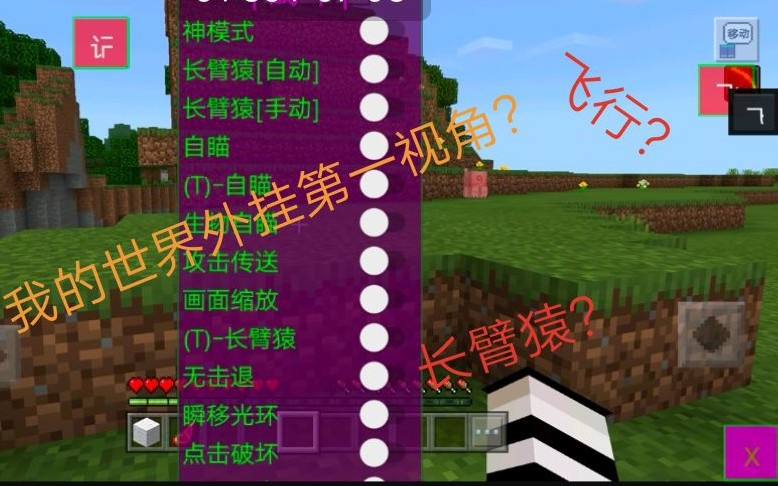 某up外漏我的世界外挂第一视角