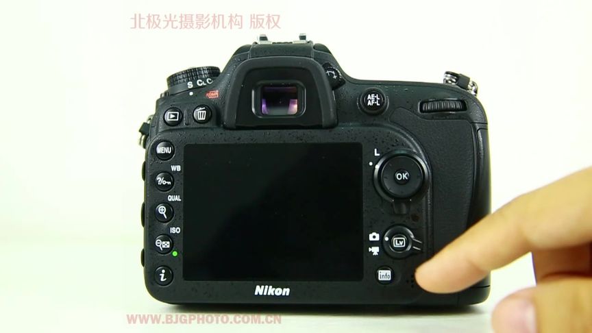 尼康单反相机D7100 D7200 D7500功能详细介绍,LV按钮使用技巧