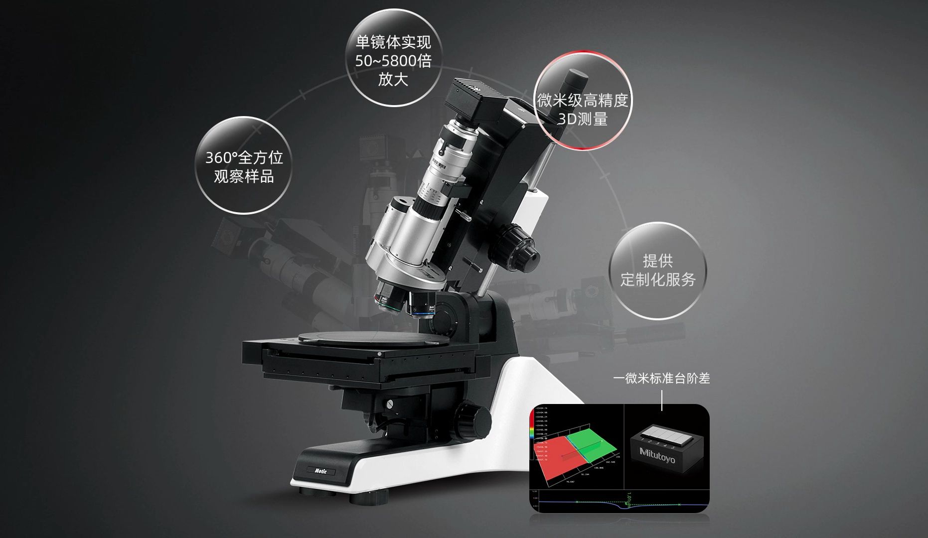 麦克奥迪Motic Easy Zoom 系列超景深3D数码显微镜真机功能演示视频...