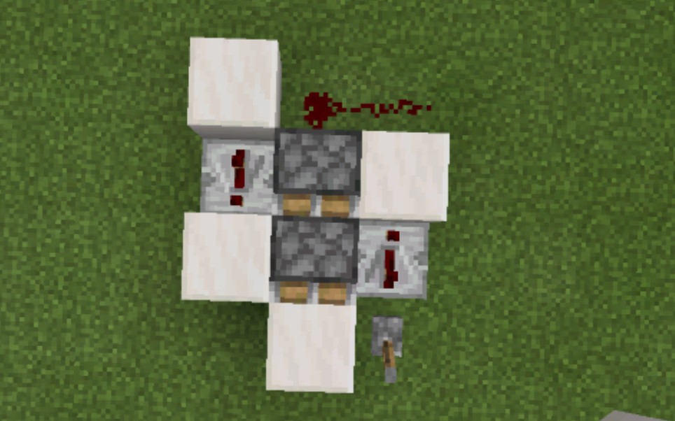 【MC红石】手机版无观察者极小2次递归